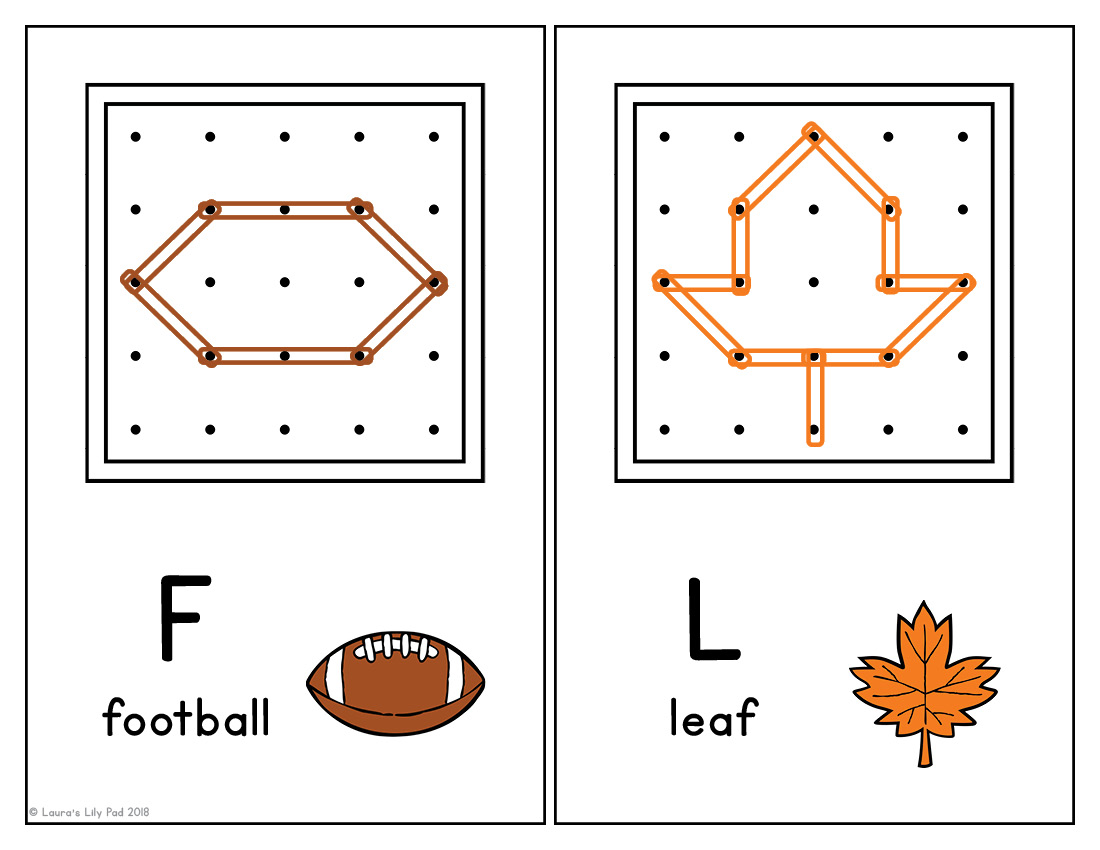 Fall Geoboard Cards | Made By Teachers