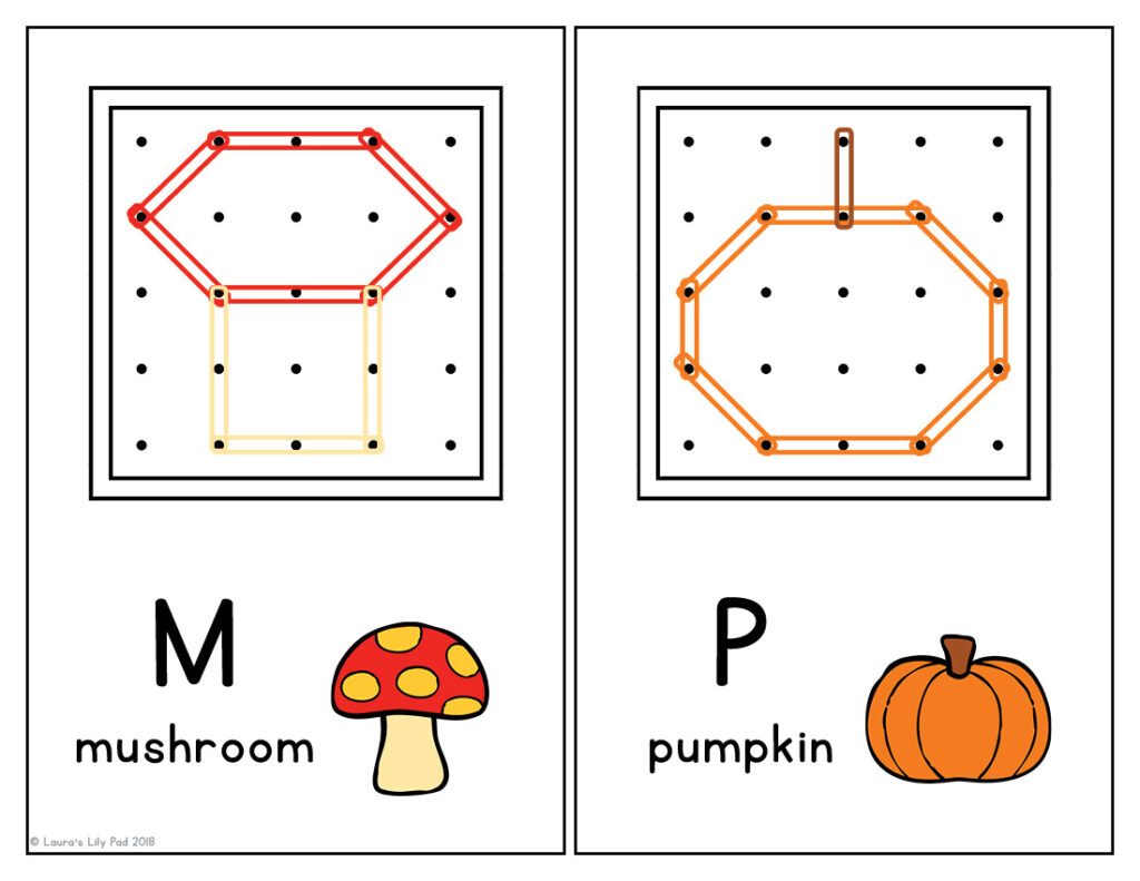 Fall Geoboard Cards - Made By Teachers