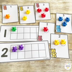 Counting Bears Activity Mats for Preschool and Kindergarten - Made By ...