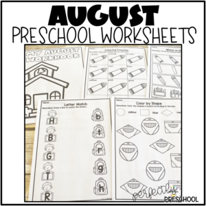 August Preschool Worksheets - Made By Teachers