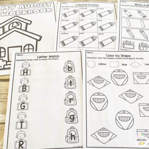 August Preschool Worksheets - Made By Teachers