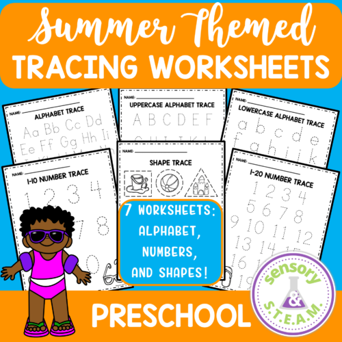 SUMMER Themed Alphabet and Number Scavenger Hunt AND Trace - Made By ...