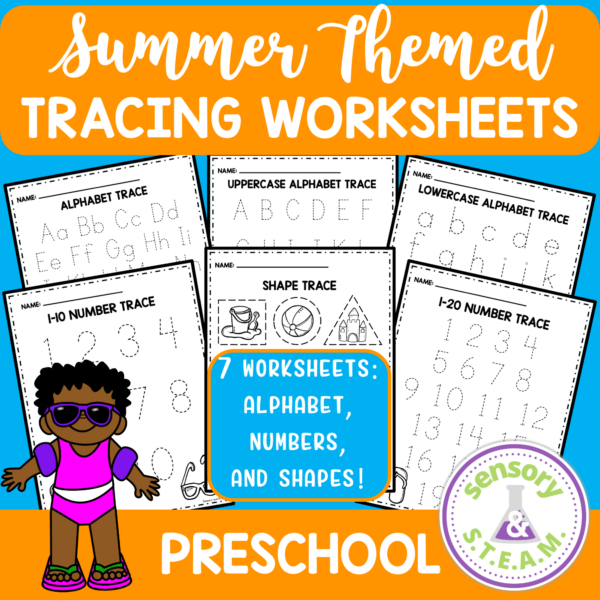 SUMMER Themed Alphabet and Number Scavenger Hunt AND Trace - Made By ...