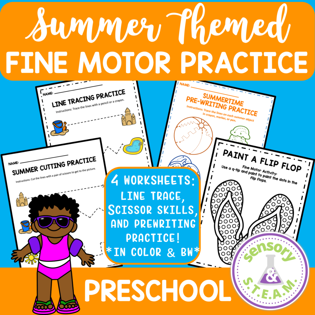 FOURTH OF JULY Fine Motor Activities for Preschool and Toddlers - Made ...