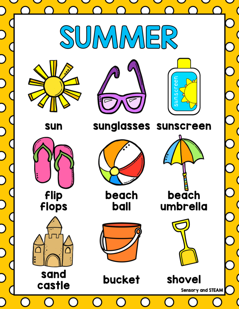 SUMMER *BUNDLE* for Preschool | Review Activities, Worksheets - Made By ...