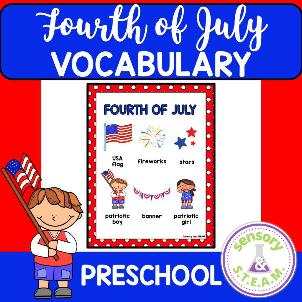 FOURTH OF JULY Vocabulary Page *FREEBIE* - Made By Teachers