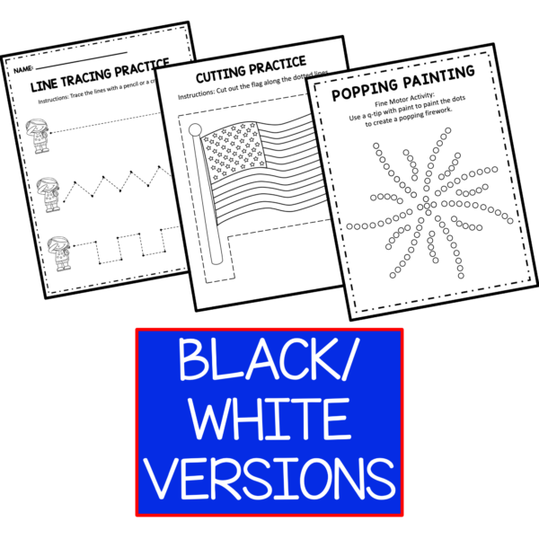 FOURTH OF JULY Fine Motor Activities for Preschool and Toddlers - Made ...