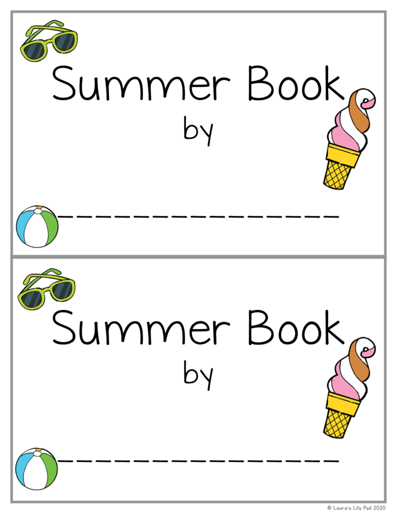 Summer Book Emergent Reader - Made By Teachers