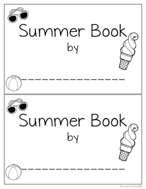 Summer Book Emergent Reader - Made By Teachers