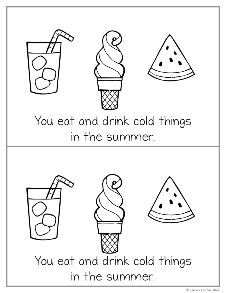 Summer Book Emergent Reader - Made By Teachers