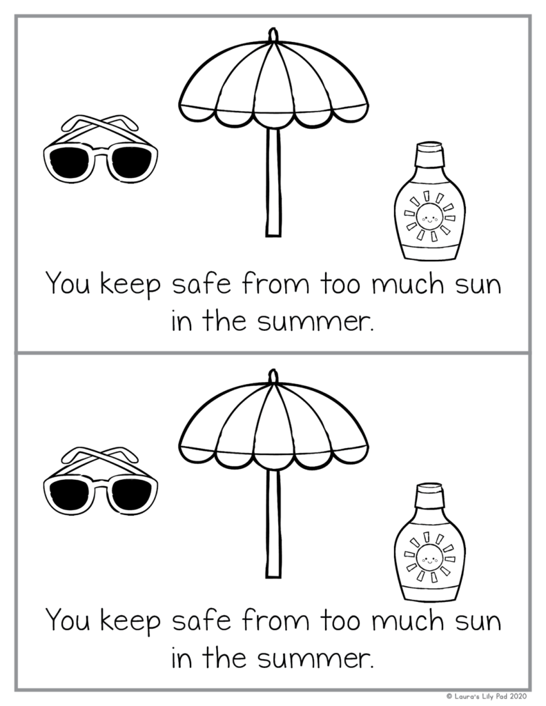 Summer Book Emergent Reader - Made By Teachers