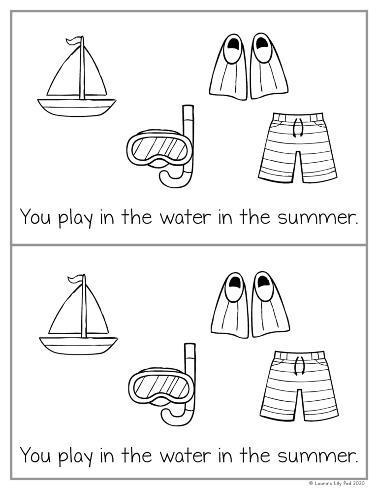 Summer Book Emergent Reader - Made By Teachers