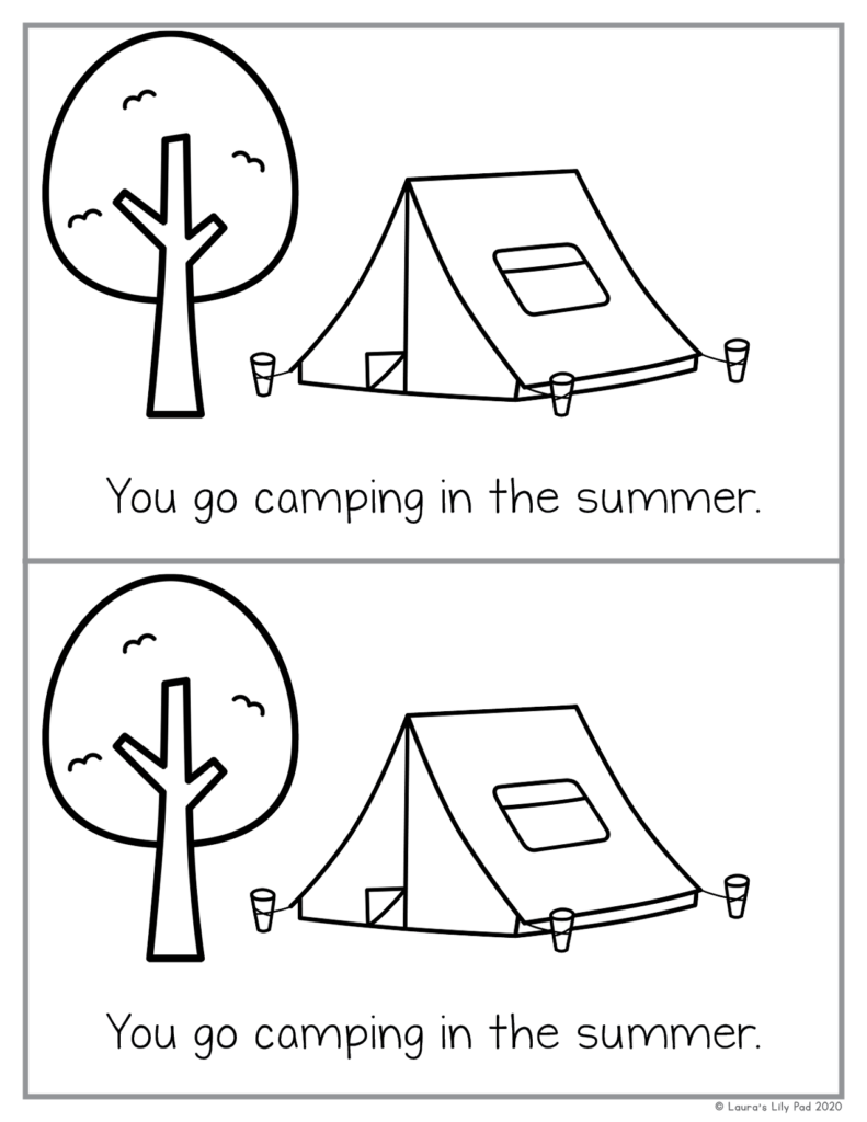 Summer Book Emergent Reader - Made By Teachers