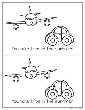 Summer Book Emergent Reader - Made By Teachers