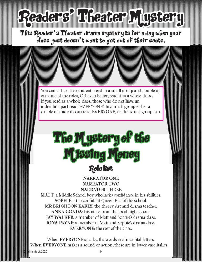 45 DRAMA GAMES: Fun and Skill Development for grades 5-8 - Made By Teachers