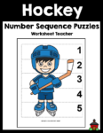 5 Hockey Number Sequence Puzzles - Made By Teachers