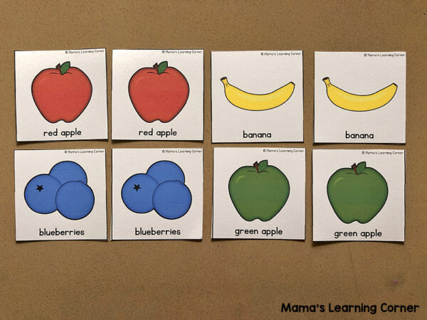 Fruit Match Game Packet | Made By Teachers