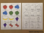 Fruit Match Game Packet - Made By Teachers