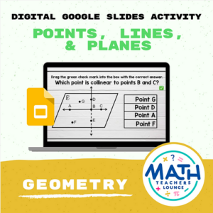 Points Lines and Planes: Digital Activity | Made By Teachers