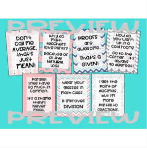 Secondary Math Poster Bundle - Made By Teachers