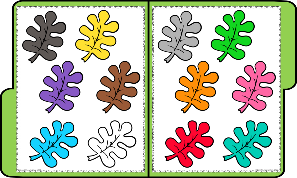 Fall File Folders for September in Special Education - Made By Teachers