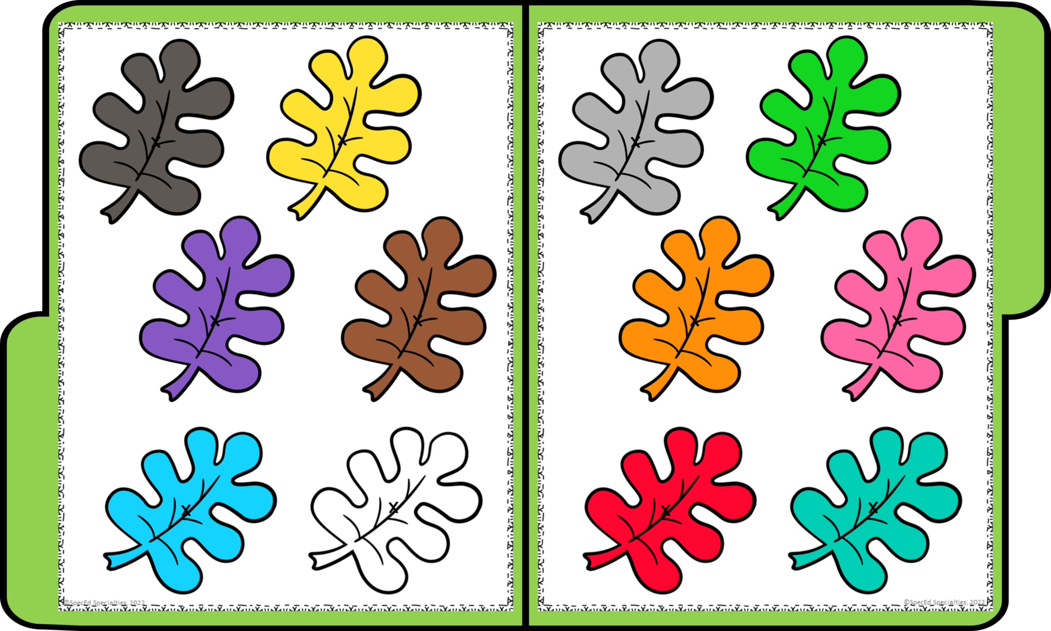 Fall File Folders for September in Special Education - Made By Teachers