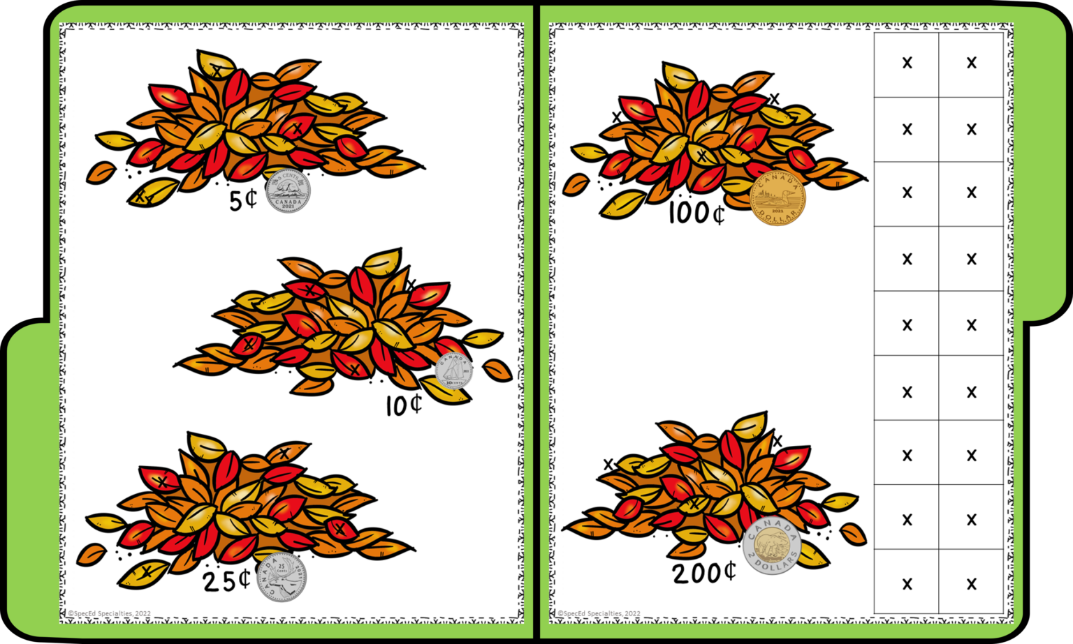 Fall File Folders for September in Special Education - Made By Teachers