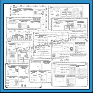 3rd Grade Math Morning Work - Christmas - Made By Teachers