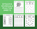 Dyslexia Letter Reversals Worksheets for b, d, p, q, t and f - Made By ...