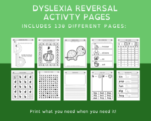 Dyslexia Letter Reversals Worksheets for b, d, p, q, t and f - Made By ...