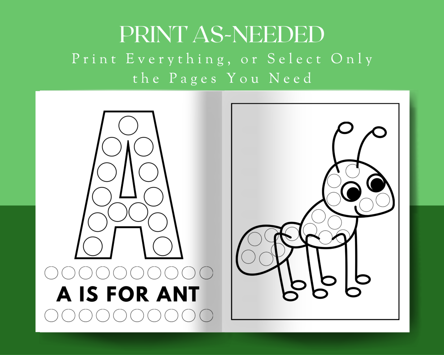 Dab Dot Marker Activity Alphabet A - Z Printable Activity Sheets - Made ...