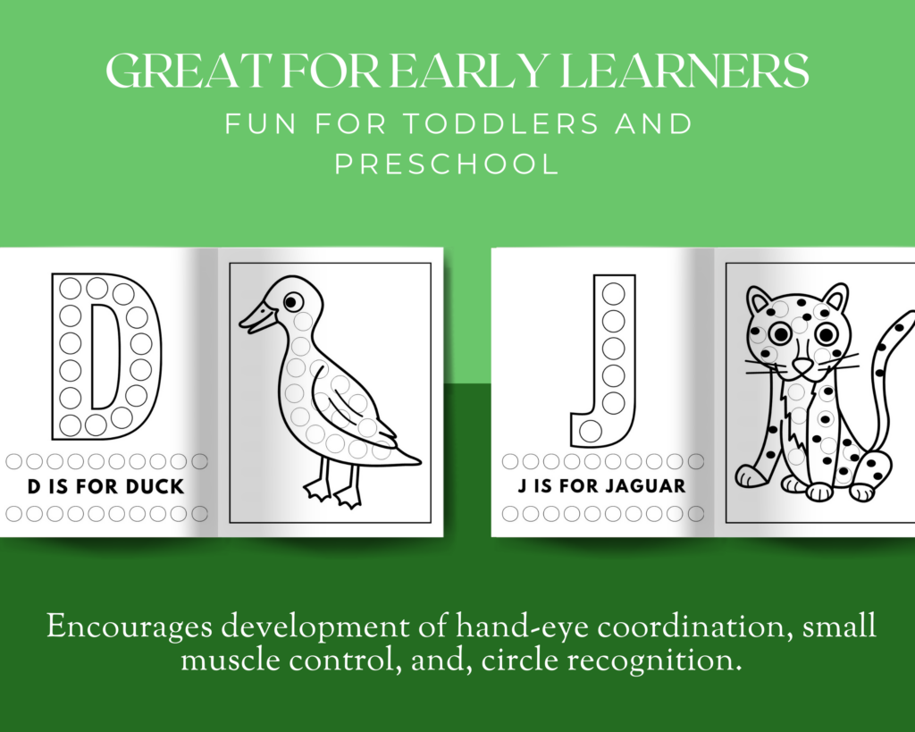 Dab Dot Marker Activity Alphabet A - Z Printable Activity Sheets - Made ...