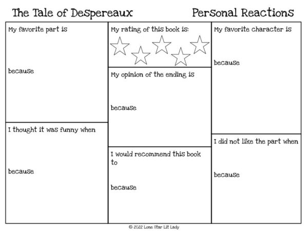 The Tale of Despereaux Novel Study | Made By Teachers