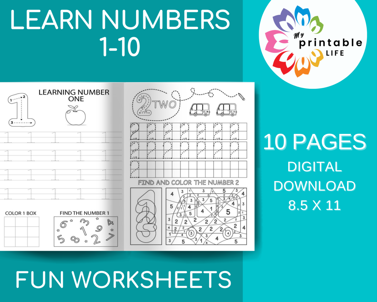 Learn Numbers 1 10 Writing And Tracing Made By Teachers Learn Numbers 1 10 Writing And Tracing Made By Teachers
