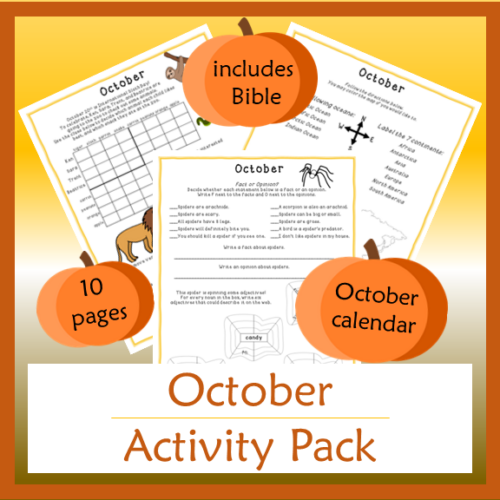 October Activity Pack - Made By Teachers