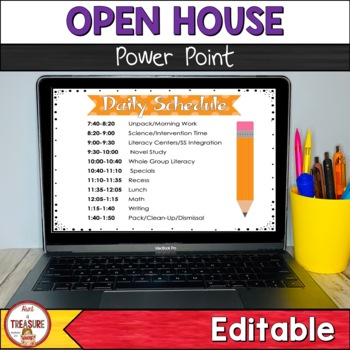 Open House Meet the Teacher Back to School PowerPoint - Made By Teachers