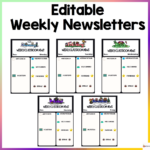 Editable Weekly Classroom Newsletters | Made By Teachers
