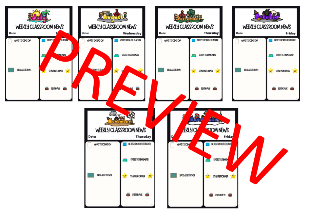 Editable Weekly Classroom Newsletters | Made By Teachers