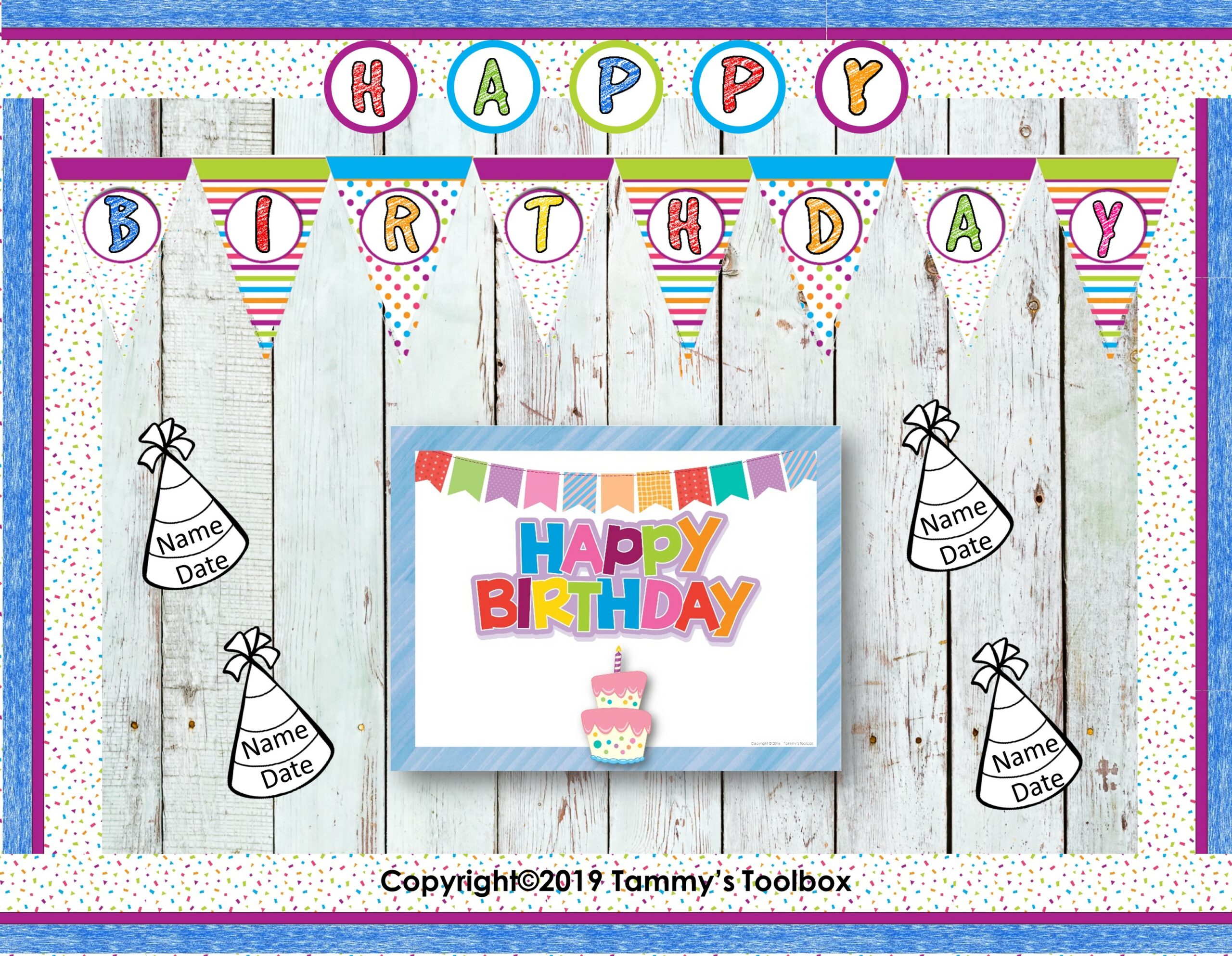 Birthday Bulletin Board Display and Gifts - Made By Teachers