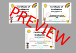 Graduation Certificates for Counselor, Social Worker Kids Theme - Made ...