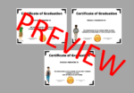 Graduation Certificates for Counselor, Social Worker Teens Theme - Made ...