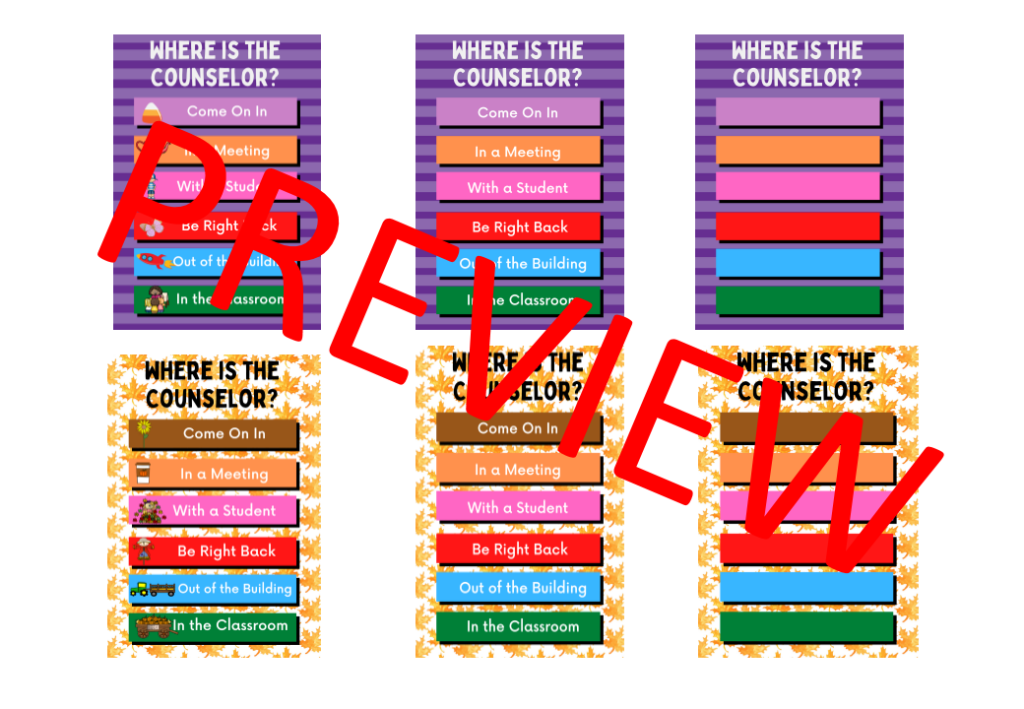 Where is the Counselor Door Sign Fall Theme | Made By Teachers