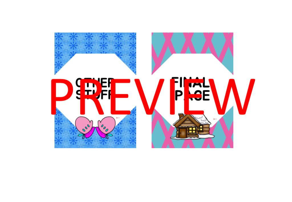 Counselor Central Binder Set Winter Theme | Made By Teachers