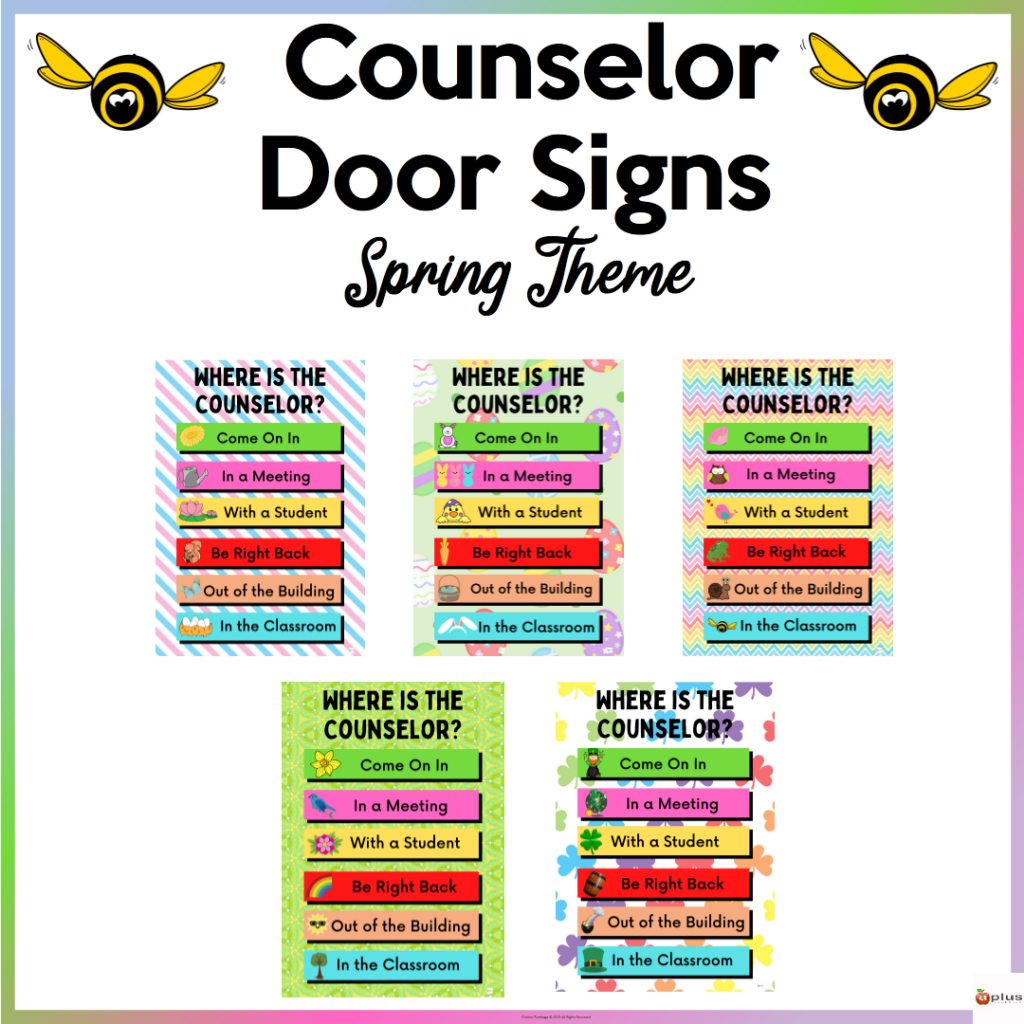Where is the Counselor Door Sign Fall, Winter, Spring Theme Bundle ...