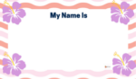 Editable Student Name Tags Summer Theme - Made By Teachers