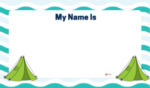Editable Student Name Tags Summer Theme - Made By Teachers