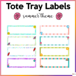 Editable Name Tags and Labels Summer Theme Bundle | Made By Teachers