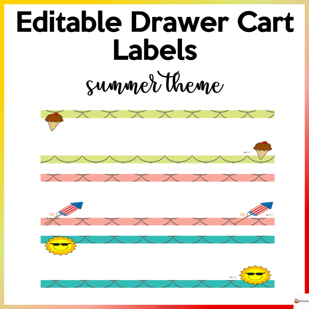 Editable Name Tags and Labels Summer Theme Bundle | Made By Teachers