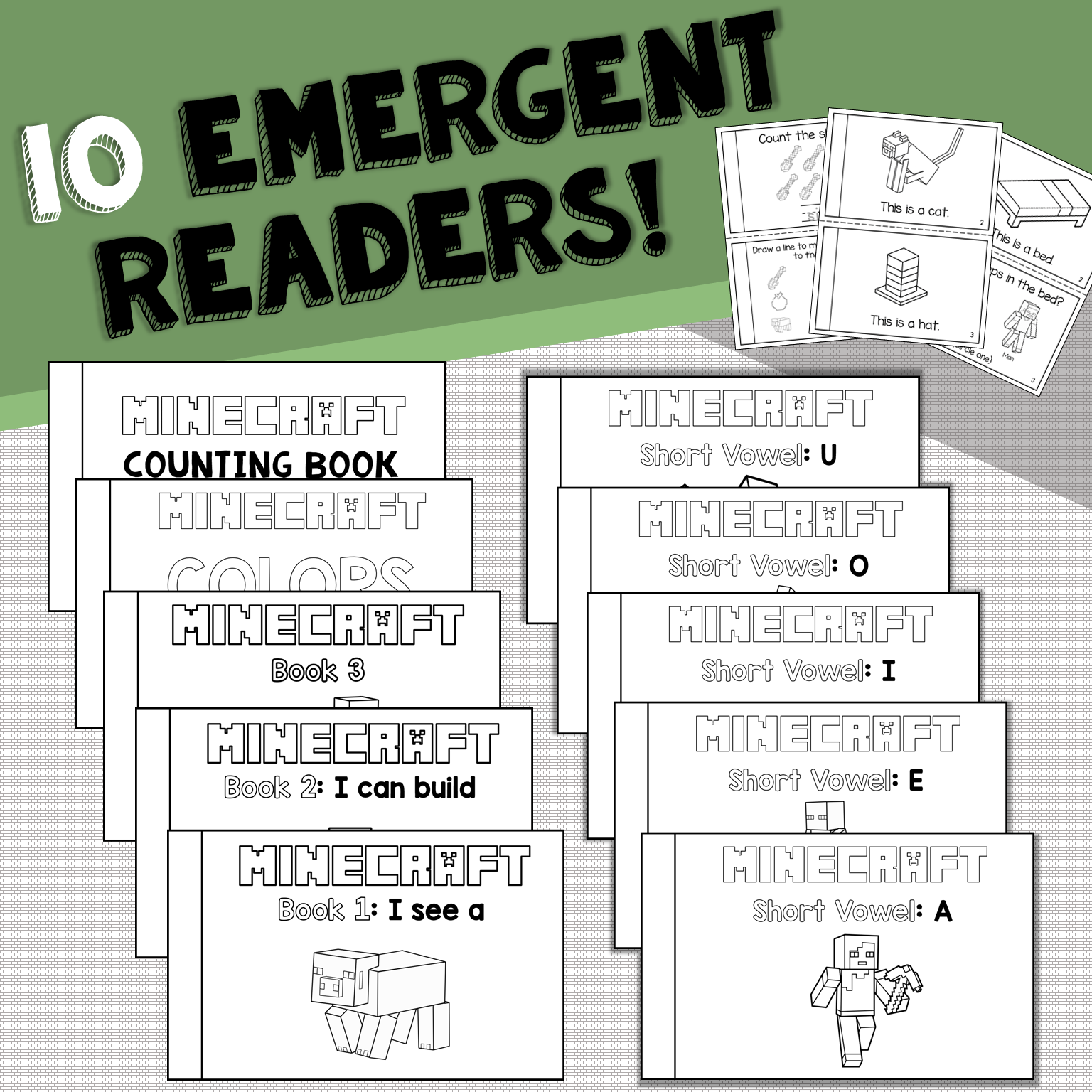 CVC Bundle - Minecraft Themed | Made By Teachers