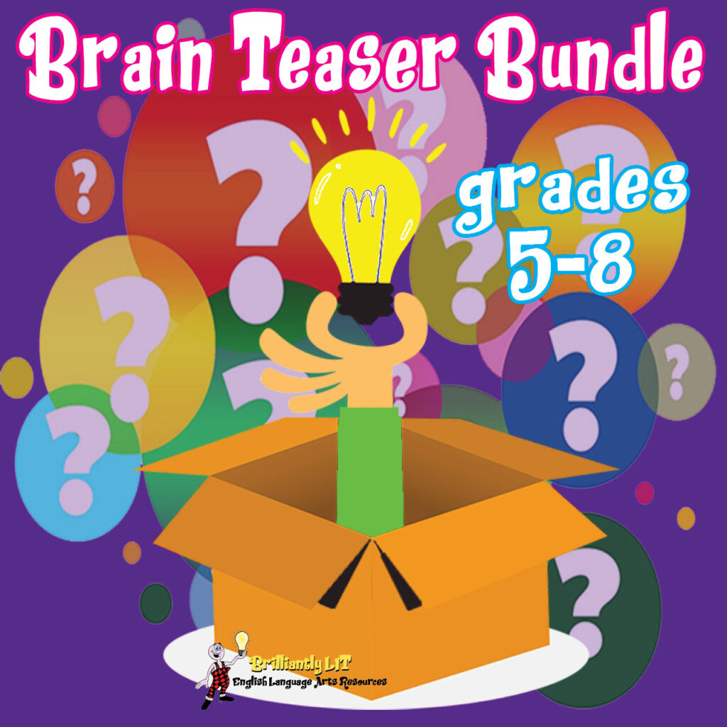 BRAIN TEASER Grades 5-8 Bundle: 80 GAMES + 75 STORIES and PUZZLES ...